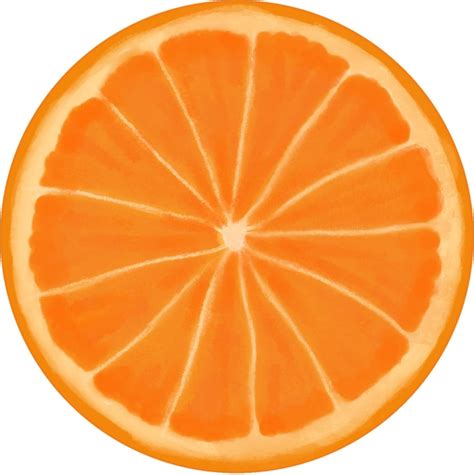 Premium Psd A Slice Of Orange Illustration