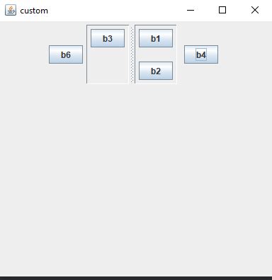 Swing How To Make Custom Nested Layout In Java Stack Overflow