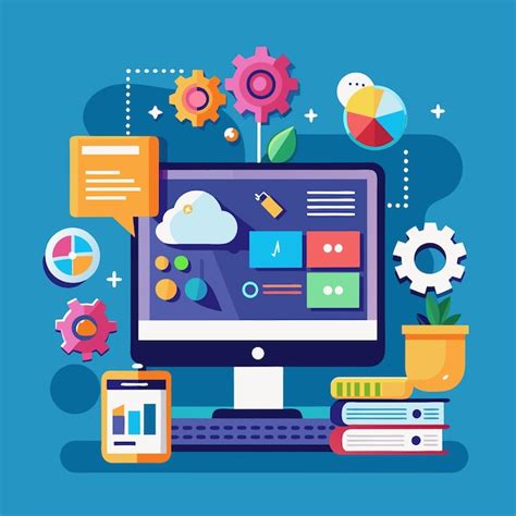 New App Development On Desktop Illustration Premium Ai Generated Vector