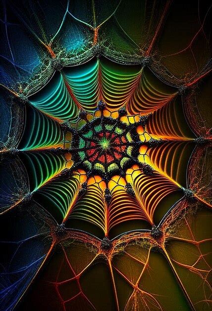 Premium Ai Image A Colorful Spiral Pattern That Is Made By The Artist