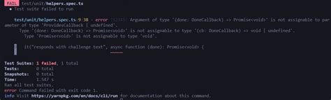 A Jest Error In A Typescript Project Rtypescript