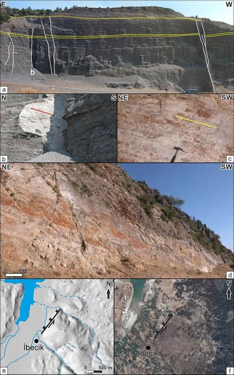 4 A Miocene Conglomerates And Strike Slip Faults Yellow Lines Download Scientific Diagram