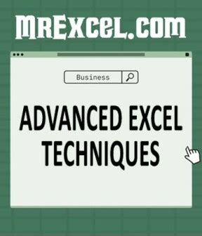 Excel Tips Solutions Since 1998 MrExcel Publishing