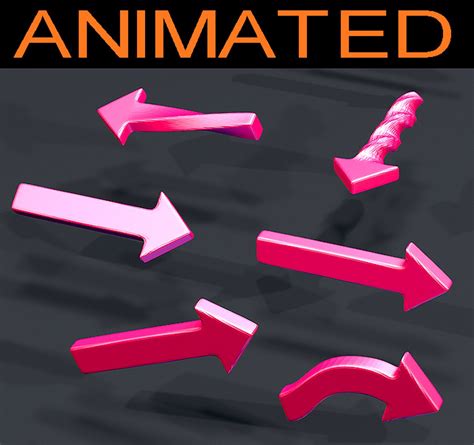 14 Arrow Animations 3d Model Turbosquid 1178262
