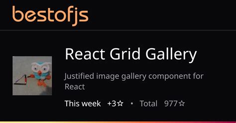 Best Of Js • React Grid Gallery