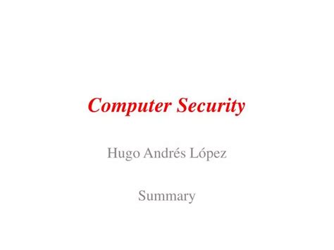 PPT Computer Security PowerPoint Presentation Free Download ID 2388909