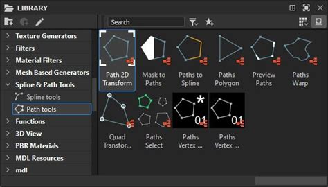 Working With Path And Spline Tools Substance 3d Designer