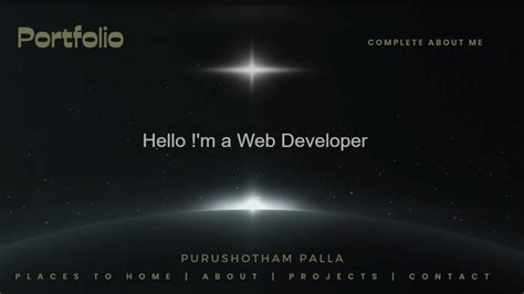 Purushotham Palla On Linkedin Webdevelopment Portfolio Html Css Javascript Digitalresume