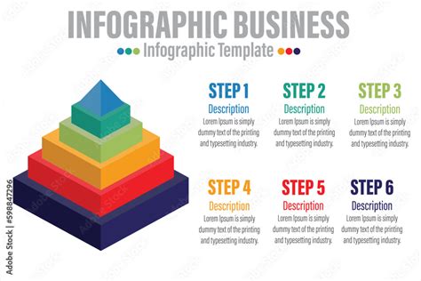 D Infographic Template For Business Steps Modern Mindmap Pyramid Level Diagram Presentation