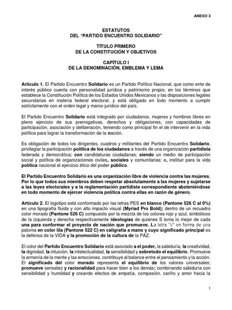 Cppp Pes Estatutos 14 12 2020 Descargar Gratis Pdf Partidos
