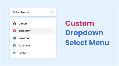 Custom Dropdown Select Menu In Html Css And Javascript