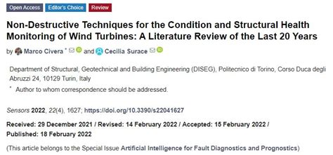 Sensors Mdpi On Linkedin Structuralhealthmonitoring Windturbine