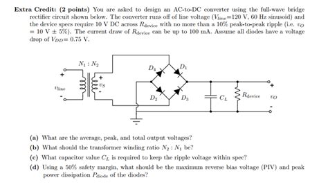 Solved Extra Credit Points You Are Asked To Design An Chegg