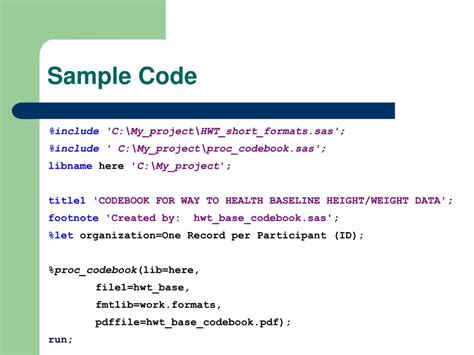 Ppt Proccodebook An Automated General Purpose Codebook Generator