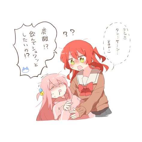 Gotoh Hitori And Kita Ikuyo Bocchi The Rock Drawn By Rebecca