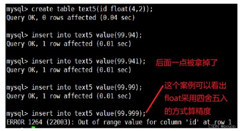 Mysql中的数据类型