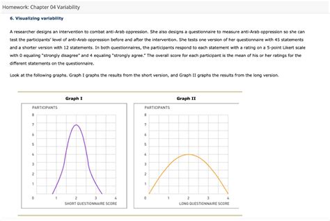 solved 6 visualizing variability a researcher designs an