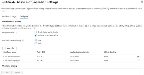 Enhancements To Microsoft Entra Certificate Based Authentication