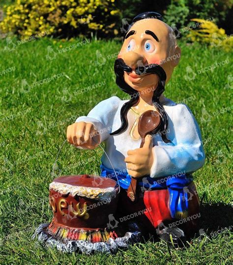 КУПИТИ Фігура садова Козак з борщем ВСЬОГО ЗА 3 300 грн КРАЩІ ЦІНИ в