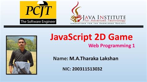 javascript 2d game tharaka lakshan java institute create 2d game