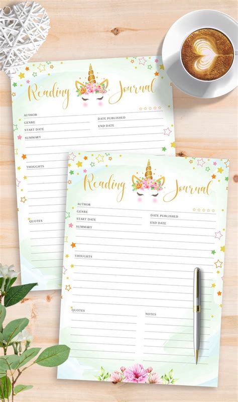 Reading Log Template Printable Reading Logs