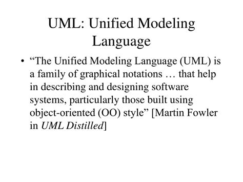 Ppt Introduction To Uml Unified Modeling Language Powerpoint Presentation Id9350954