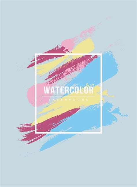 แปรงทาสีพื้นผิวออกแบบเวกเตอร์โปสเตอร์จังหวะคริลิค Eps Ai Uidownload