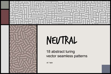 Neutral Abstract Turing Seamless Pattern Graphic By Mangata Design Creative Fabrica