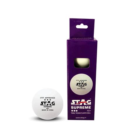 Stag 3 Star Supreme Table Tennis Ball Stag Global