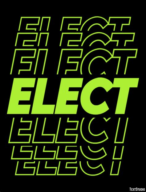 Elect Text Effect And Logo Design Word