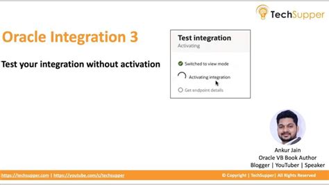 How To Test Your Integration Without Activation Oracle Integration Techsupper Posted On The