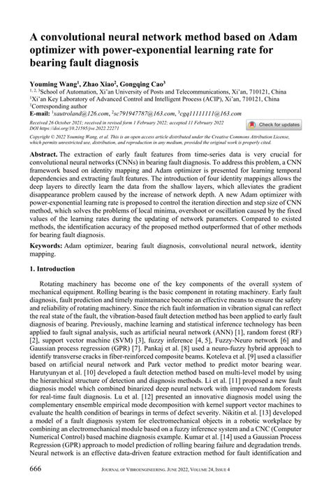 Pdf A Convolutional Neural Network Method Based On Adam Optimizer