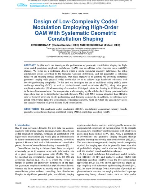 PDF Design Of Low Complexity Coded Modulation Employing High Order QAM With Systematic