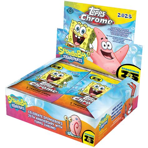 2025 Topps Chrome Spongebob 25th Anniversary Checklist