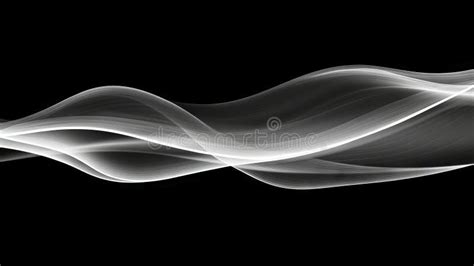 A Sleek Surface Showcases An Abstract Black Wave Pattern With Simple