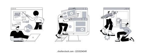 Mobile App Development Process Abstract Concept Stock Vector Royalty