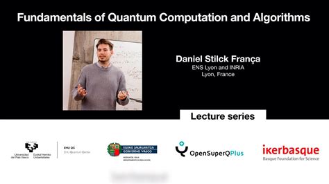 1st Lectures On “fundamentals Of Quantum Computation And Algorithms