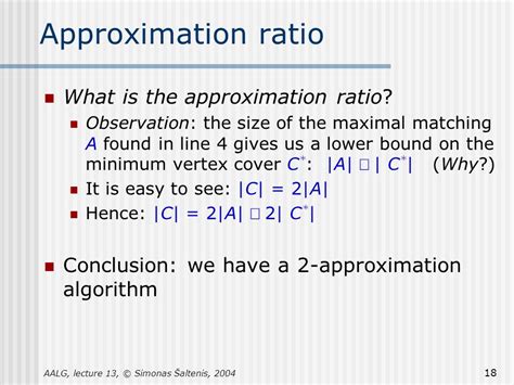 Advanced Algorithm Design And Analysis Lecture 13 Sw5 Fall 2004