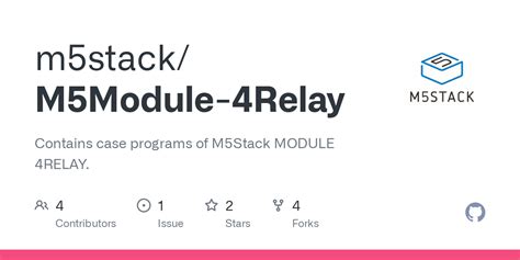 GitHub M Stack M Module Relay Contains Case Programs Of M Stack MODULE RELAY