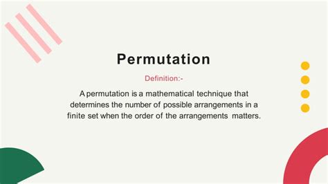 permutation in discrete mathematics piyush bujade ppt