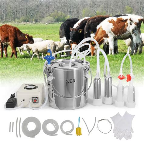 Vevor Goat Milking Machine 12 L 304 Stainless Steel Bucket