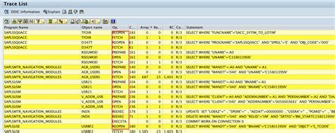 Sql Trace Analysis In Sap Sap 4 All