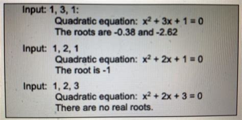 Solved In Python Design A Class Named Quadraticequation To