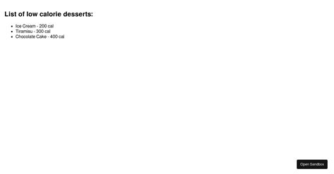 Basic List Component Codesandbox