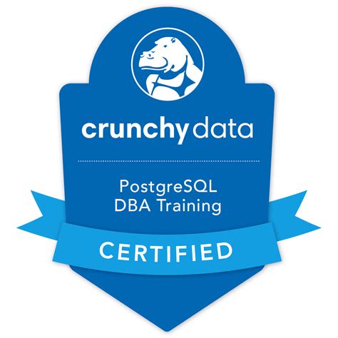 crunchy data certified postgresql dba training credly