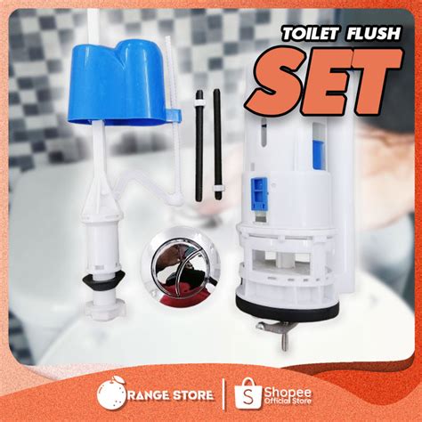 Flush Toilet Flush Set Pam Tandas Flush Duduk Toilet Flush Valve 馬桶水箱配件 Toilet Flushing Parts