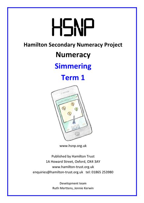 Structure Of Hsnp Numeracy Four Levels Of Proficiency S1 Docslib