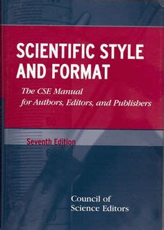 12 CSE Style And Format Ideas Style Format Scientific Writing