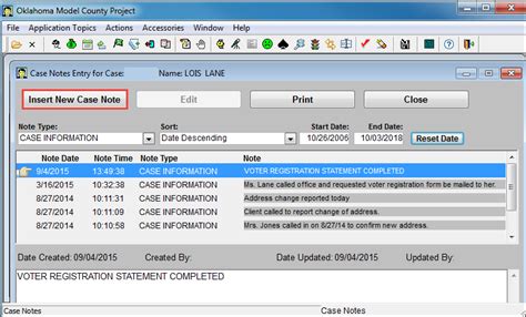 How To Insert A New Case Note Quest