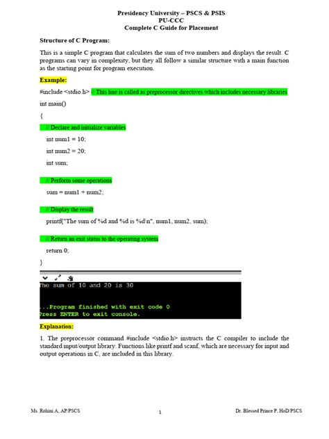 complete c programming guide employment pdf software computer